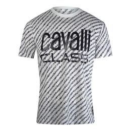 Cavalli Class - Wei&szlig;es T-shirt Mit Fettem Logo-schriftzug