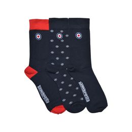 Lambretta - Socken f&uuml;r Herren(3er-Pack) (Marineblau/Rot/Wei&szlig;)