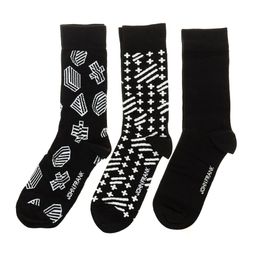 Pack-3 High-Top-Socken mit Antidruck-B&uuml;ndchen JF3LSMC03-STANDART Herren