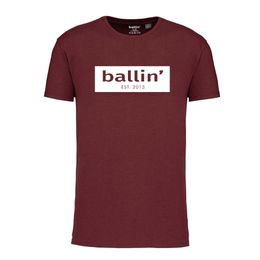 Cut Out Logo Shirt von Ballin Est. 2013 in der farbe Rot und in gr&ouml;&szlig;e XXL.