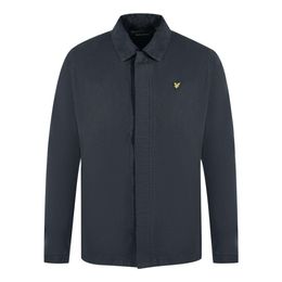 Lyle & Scott Lyle & Scott Washed Drill Schwarzes &Uuml;berhemd Jacke
