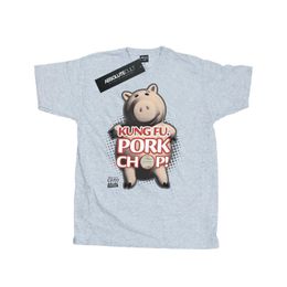 Disney - "Toy Story Kung Fu Pork Chop" T-Shirt f&uuml;r Herren (Grau meliert)