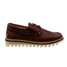 Timberland Selbyville 3 Auge braune Leder Schn&uuml;re -up -Bootsschuhe a1jel