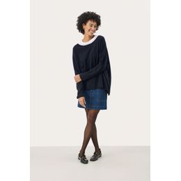 PART TWO Strickpullover Lockere Passform navy
