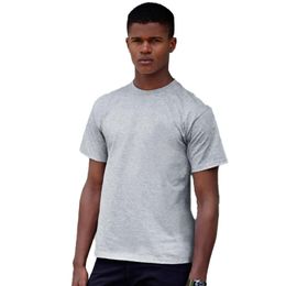 Fruit of the Loom | Mens Crew Neck Kurzarm T-Shirt-Hellgrau (5 Pack)
