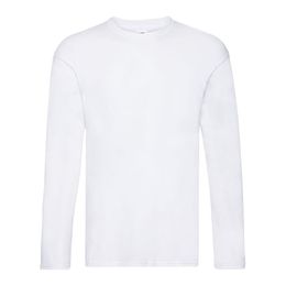 Fruit of the Loom Herren R Langarm T-Shirt (Wei&szlig;)