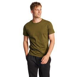 Fruit of the Loom | Mens Crew Neck Kurzarm T-Shirt-Olive (5er Pack)