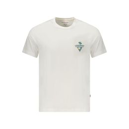 Guess Jeans Bianco Herren-T-Shirt aus Bio-Baumwolle