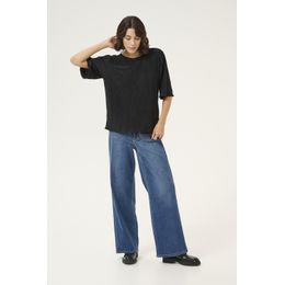 Kaffe Kurzarm-Bluse Regular fit Black