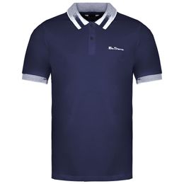 Ben Sherman Collar Interesse Herren Navy Polo Shirt