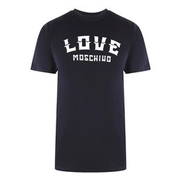 Love Moschino Bold Logo Navy Blue T-shirt