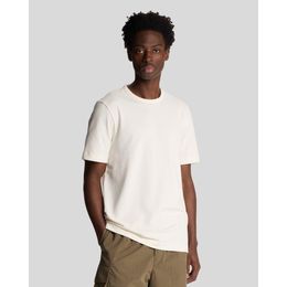 Lyle & Scott Lyle & Scott Wildlederbesetztes Piqu&eacute; T-Shirt - Silber