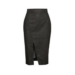 Dunkelgr&uuml;ner Bleistiftrock von Conquista Fashion