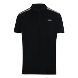 Cavalli Class - Schwarzes Poloshirt Mit Schulterverst&auml;rkung