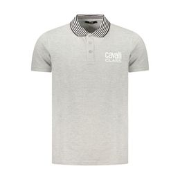 Cavalli Class Grigio Baumwollpolo f&uuml;r Herren