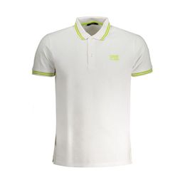 Cavalli Class Wei&szlig;es Baumwoll-Polohemd f&uuml;r Herren