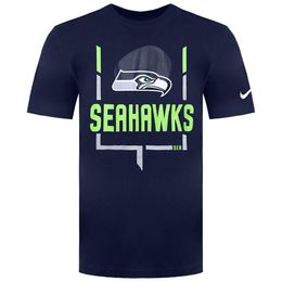Nike NFL Seattle Seahawks Legend Goal Post Herren-T-Shirt, Marineblau