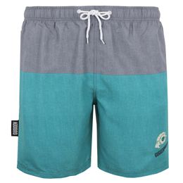 GUGGEN Mountain Herren Badehose mit Muster Streifen Gr&uuml;n