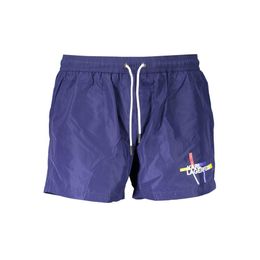 K by KARL LAGERFELD Karl Lagerfeld Blaue Polyester Herren Badeboxer