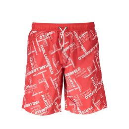 K by KARL LAGERFELD Karl Lagerfeld Rote Polyester Herren Bademode