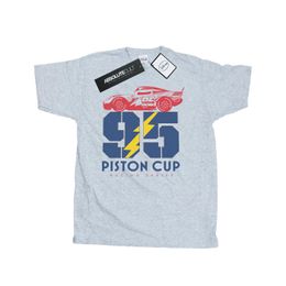 Disney Herren Cars Piston Cup 95 T-Shirt (Sport grau)