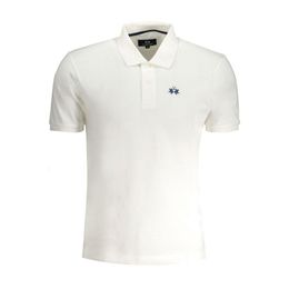 La Martina Wei&szlig;es Baumwoll Herren Poloshirt
