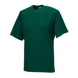 Russel Athletic Russell Herren Organik T-Shirt Kurzarm (Flaschengr&uuml;n)