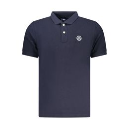 North Sails Blaues Baumwoll-Herren-Polo-Shirt