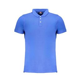 Norwegen 1963 Blaues Baumwoll-Polo-Hemd f&uuml;r Herren