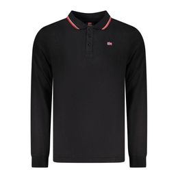 Norwegen 1963 Schwarzes Baumwoll Herren Polo-Shirt
