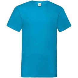 Fruit of the Loom - "Valueweight" T-Shirt V-Ausschnitt f&uuml;r Herren (Azure Blau)