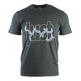 Just Cavalli Schlangenlogo Schwarzes T-Shirt