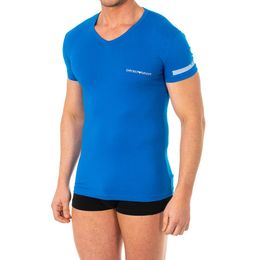 Emporio Armani Kurz&auml;rmeliges T-Shirt mit V-Ausschnitt 110810-8P723 Mann