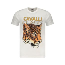 Cavalli Class Leopardkopf Grafik T-Shirt