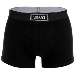 Versace Short Trunk Tex Ribbed Cotton Boxershort