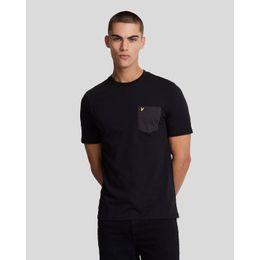 Lyle & Scott Lyle & Scott � T-Shirt mit farblich abgestimmter Tasche in Schwarz
