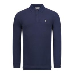 U.S. Polo Assn. Herren Longsleeve Poloshirt aus Baumwoll-Elasthan