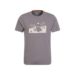 Mountain Warehouse Herren Camping Skizze Bio T-Shirt (Grau)
