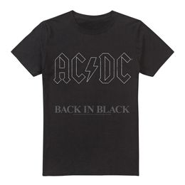 ACDC AC/DC - "Back In Black" T-Shirt f&uuml;r Herren (Schwarz)