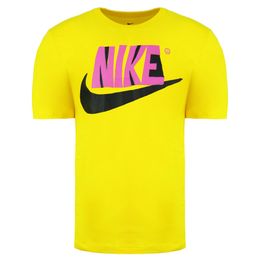 Nike Standard Fit Short Sleeve Crew Hals Yellow Herren T-Shirt Cu9104 735