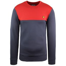 Lyle & Scott Lyle & Scott Crew The Sweatshirt Langarm Rot Marine Herren Pullover ML1274SP Z260