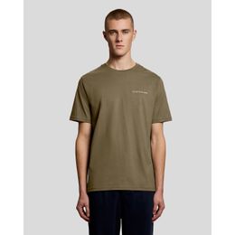 Lyle & Scott Script-Logo Baumwoll Rundhals-T-Shirt