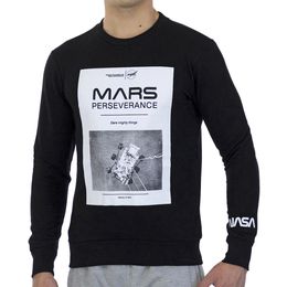 Nasa MARS03S Herren Sweatshirt mit langen &Auml;rmeln und rundem Kragen