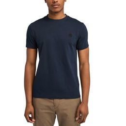 Timberland Herren T-Shirts Classic Logo Sommer Rundhals Dunstan River Tops Neu