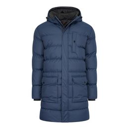 Hooded Winter Jacket Navy von Cappuccino Italia in der farbe Blau.