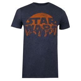 Star Wars - T-shirt - Homme (Bleu marine chin&eacute;)