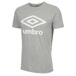 Umbro gro&szlig;es Logo-Herren-Grau-T-Shirt