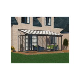 Palram - Canopia SanRemo Wintergarten, anthrazit in cm 546x295x310 (LxBxH)