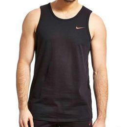 Nike Gestickter Swoosh Herren-Westen-Tank in Schwarz