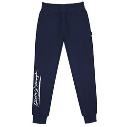 Plein Sport Jogginghose in Marineblau mit gro&szlig;em Signature-Logo